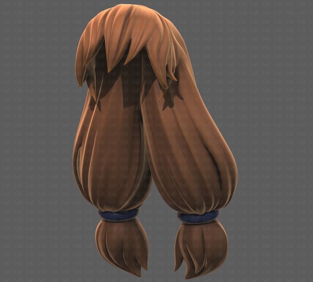 3D model Base Hair for girl V48 VR / AR / low-poly | CGTrader