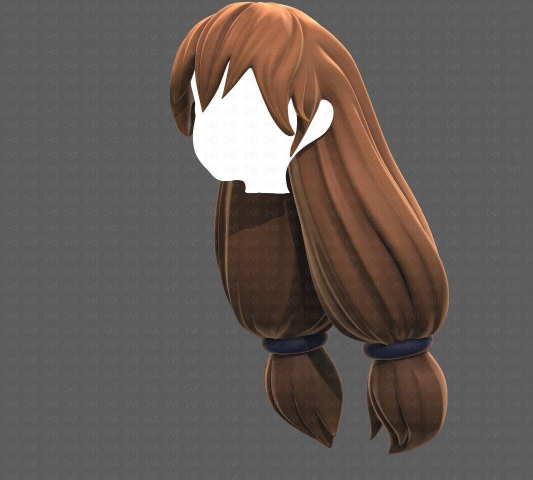 3D model Base Hair for girl V48 VR / AR / low-poly | CGTrader