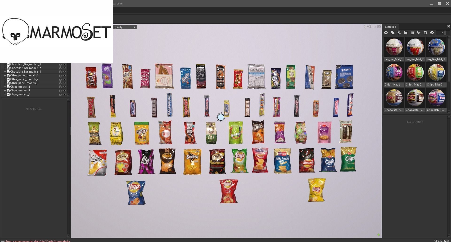 3D model Snacks bars packages VR / AR / low-poly | CGTrader