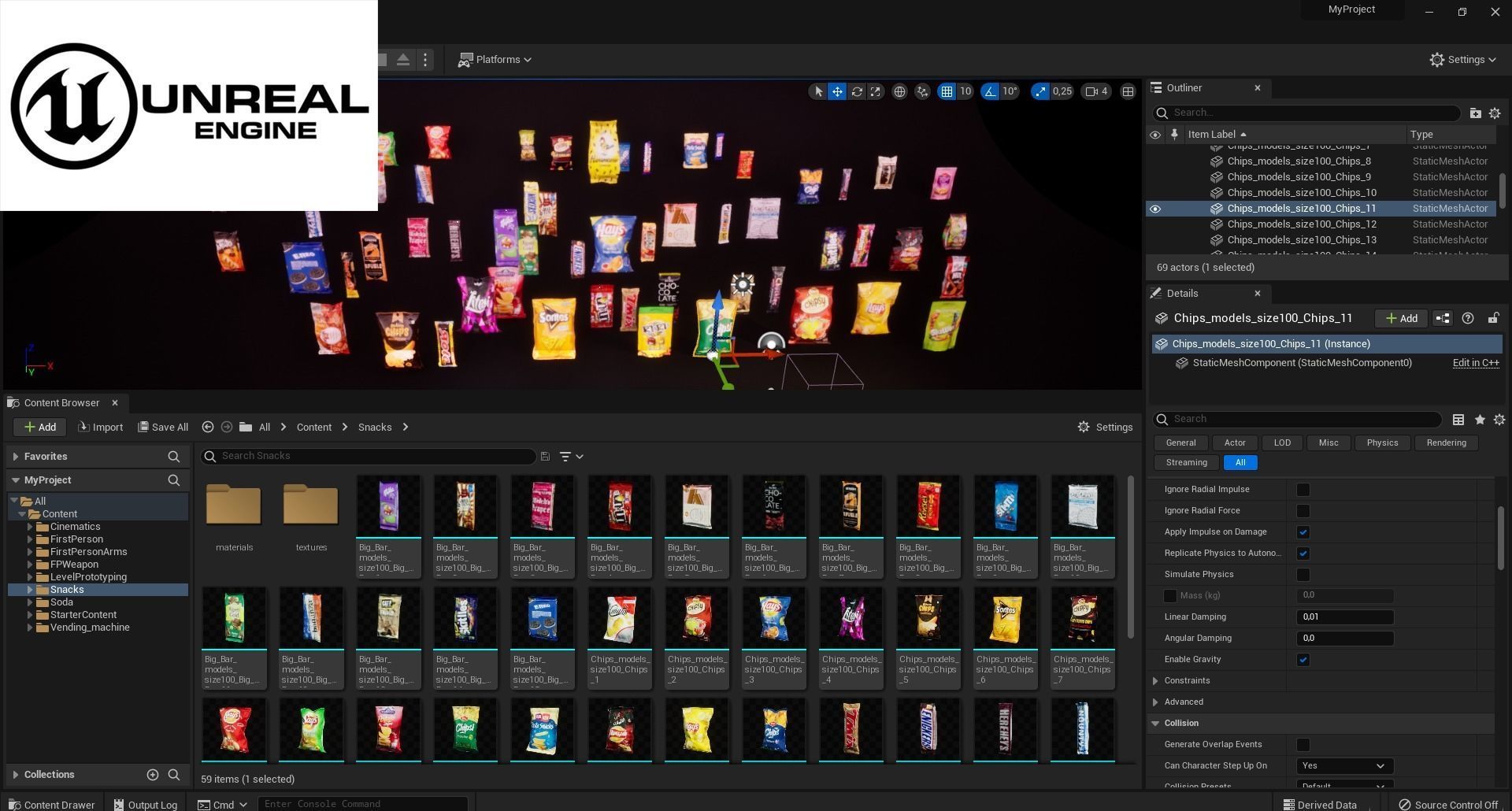 3D model Snacks bars packages VR / AR / low-poly | CGTrader