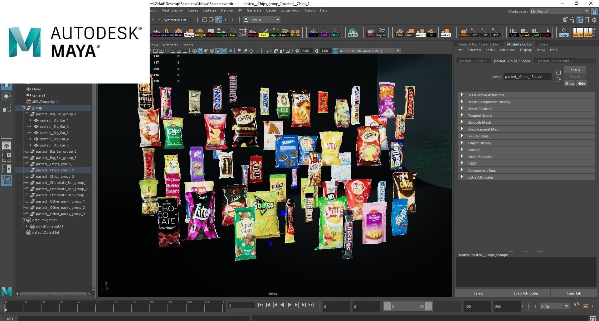 3D model Snacks bars packages VR / AR / low-poly | CGTrader
