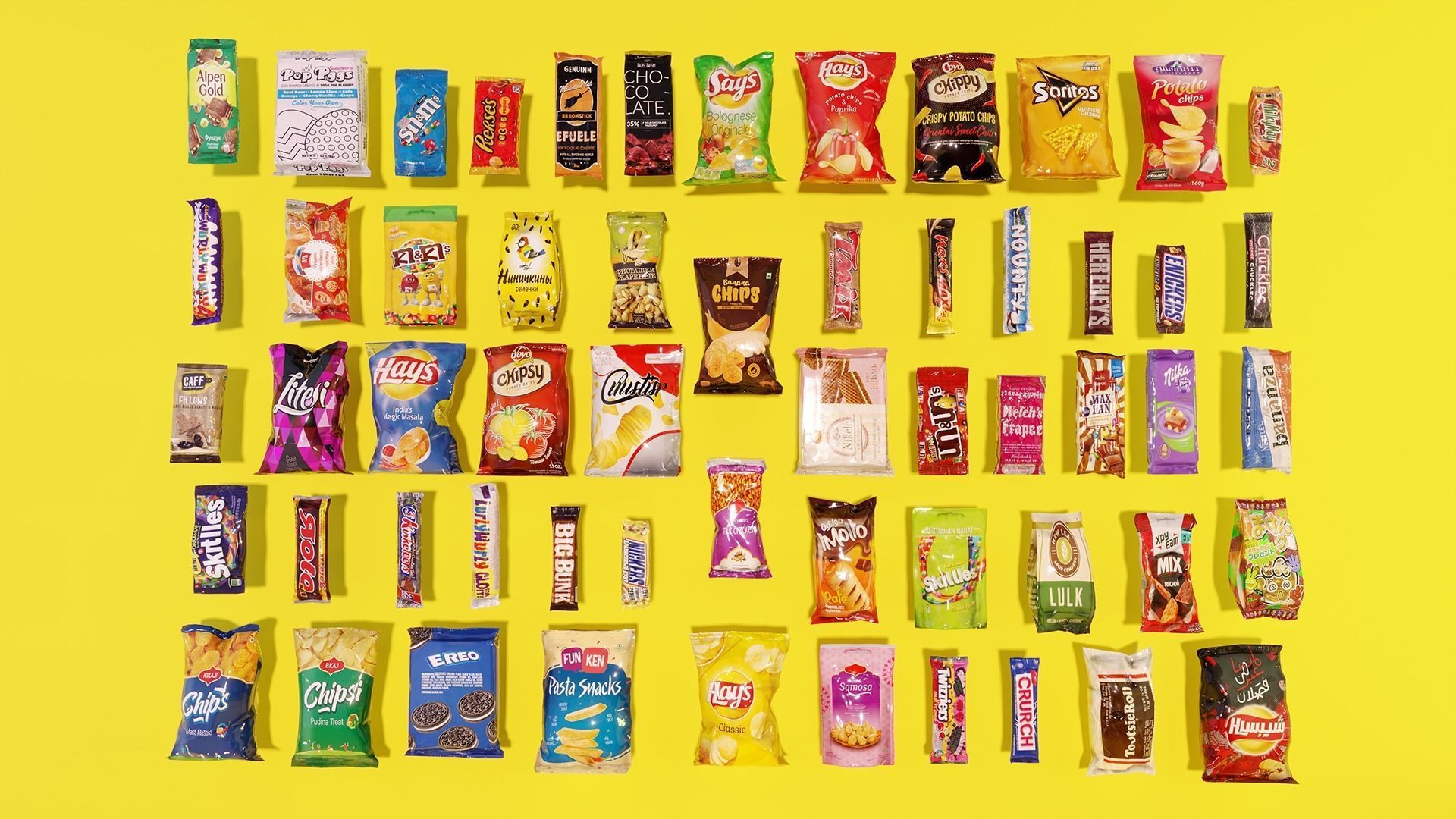3D model Snacks bars packages VR / AR / low-poly | CGTrader