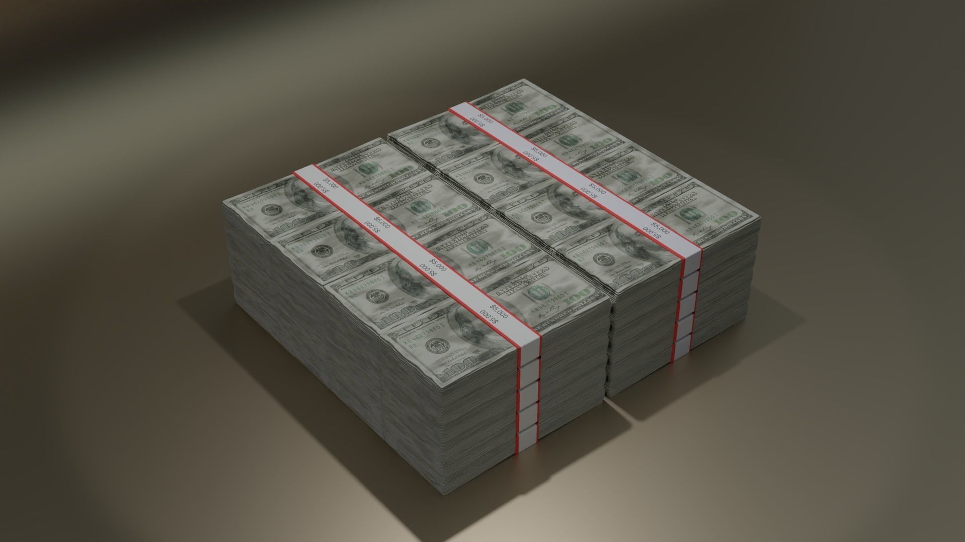 Money Bundle 3D model 3D model | CGTrader