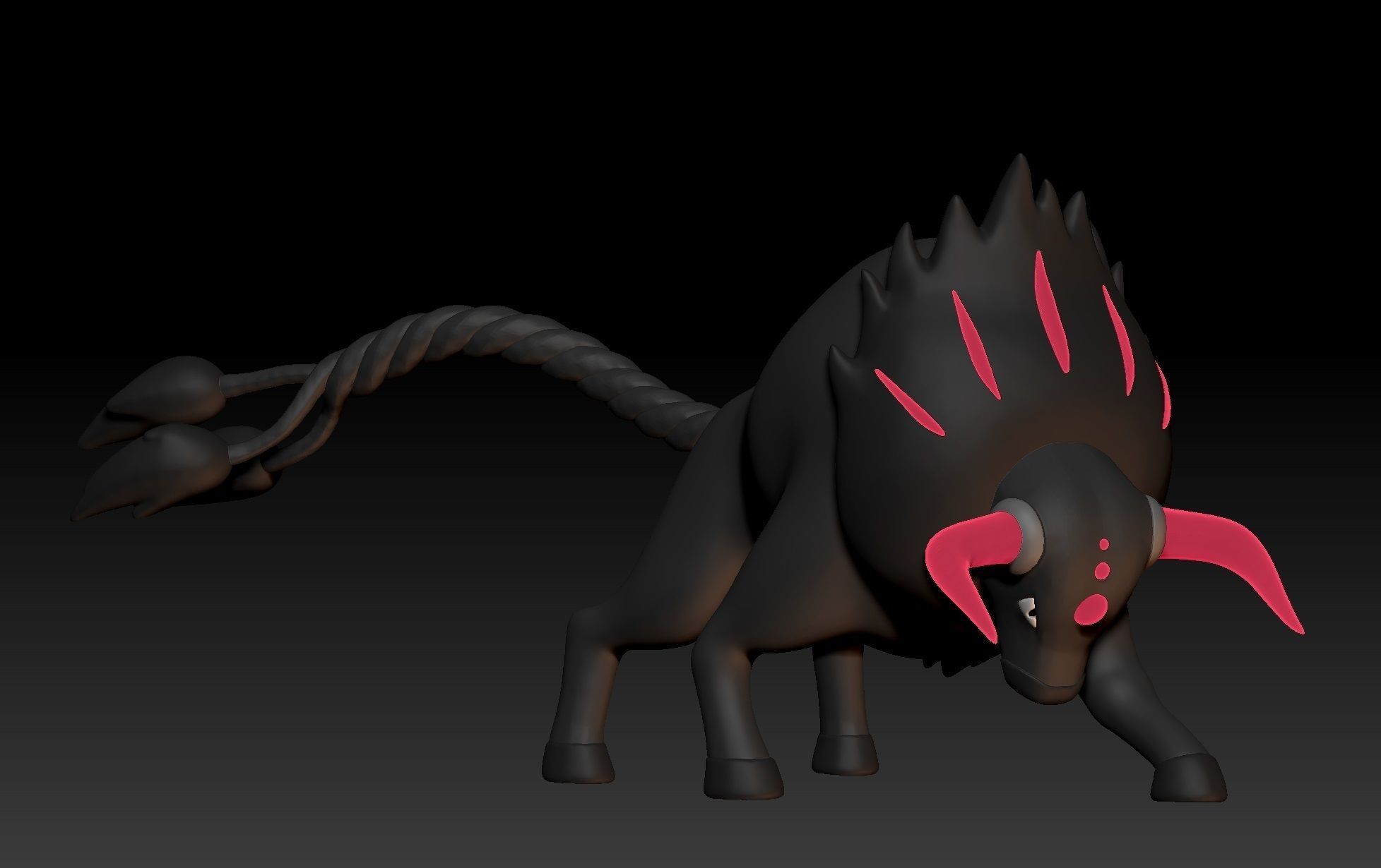 Pokemon Paldean Tauros Blaze Breed 3D model 3D printable | CGTrader