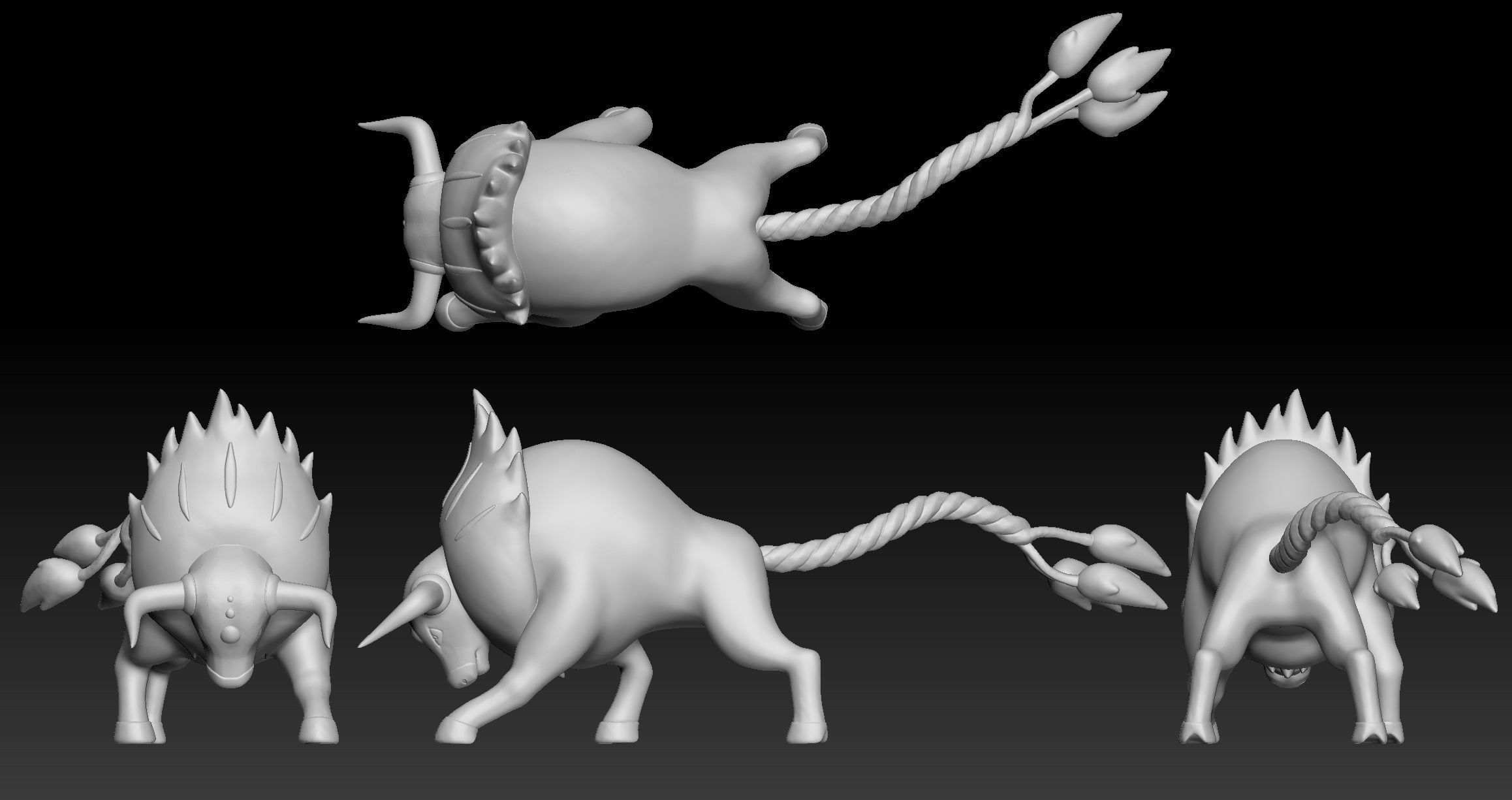 Pokemon Paldean Tauros Blaze Breed 3D model 3D printable | CGTrader