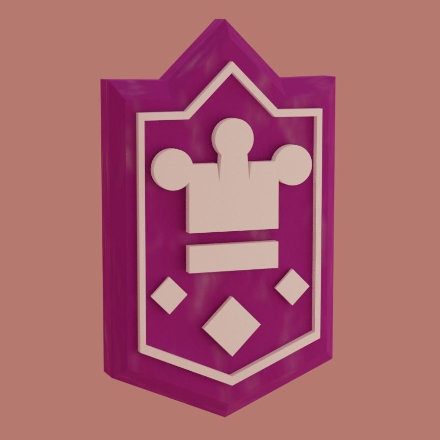 3D model Rank game asset - 3d Crystal model - Low Poly VR / AR / low ...