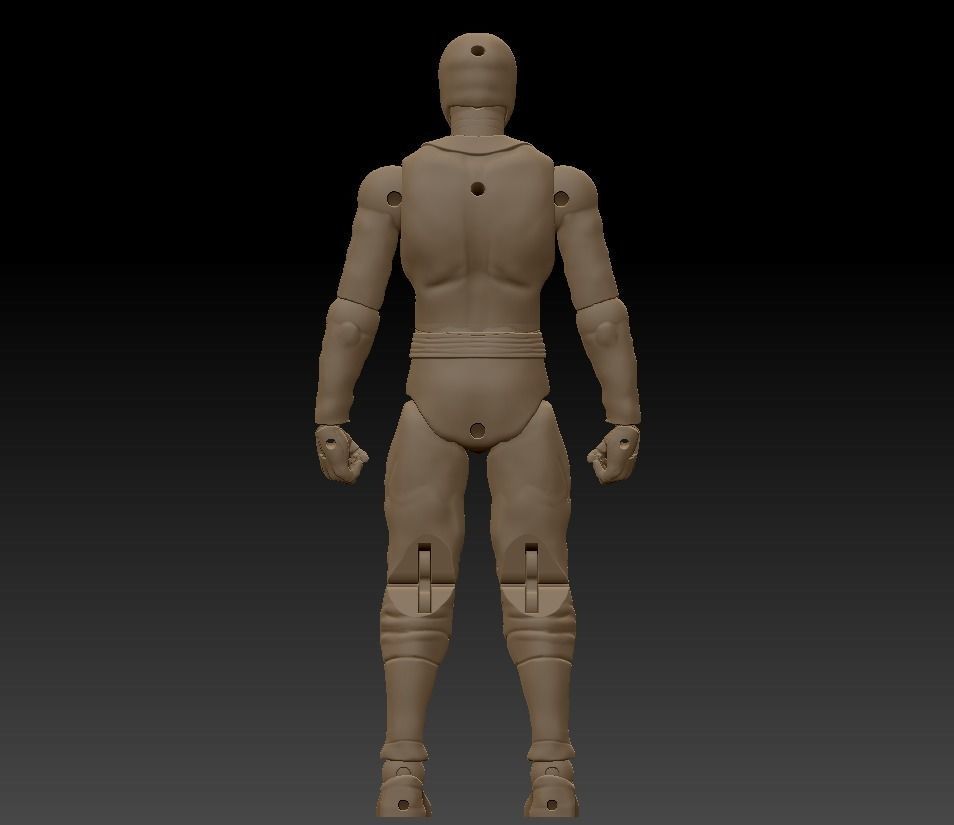 Articulated Action Figure 3D Model – QKWD