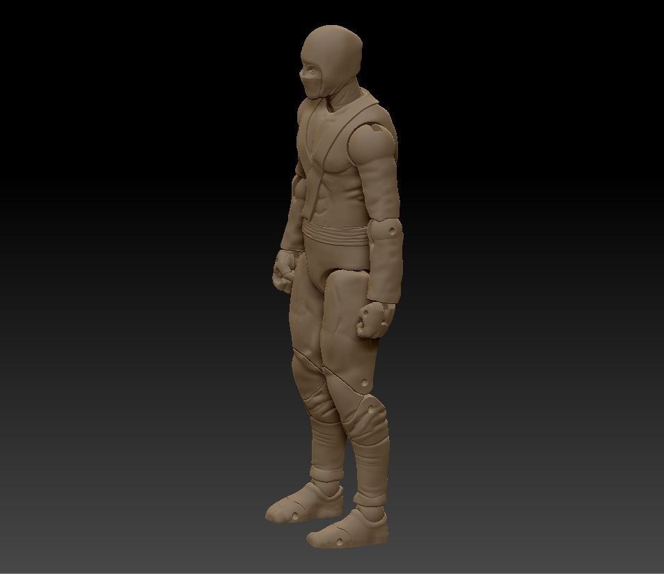 Ninja Articulated action figure 3D model | CGTrader