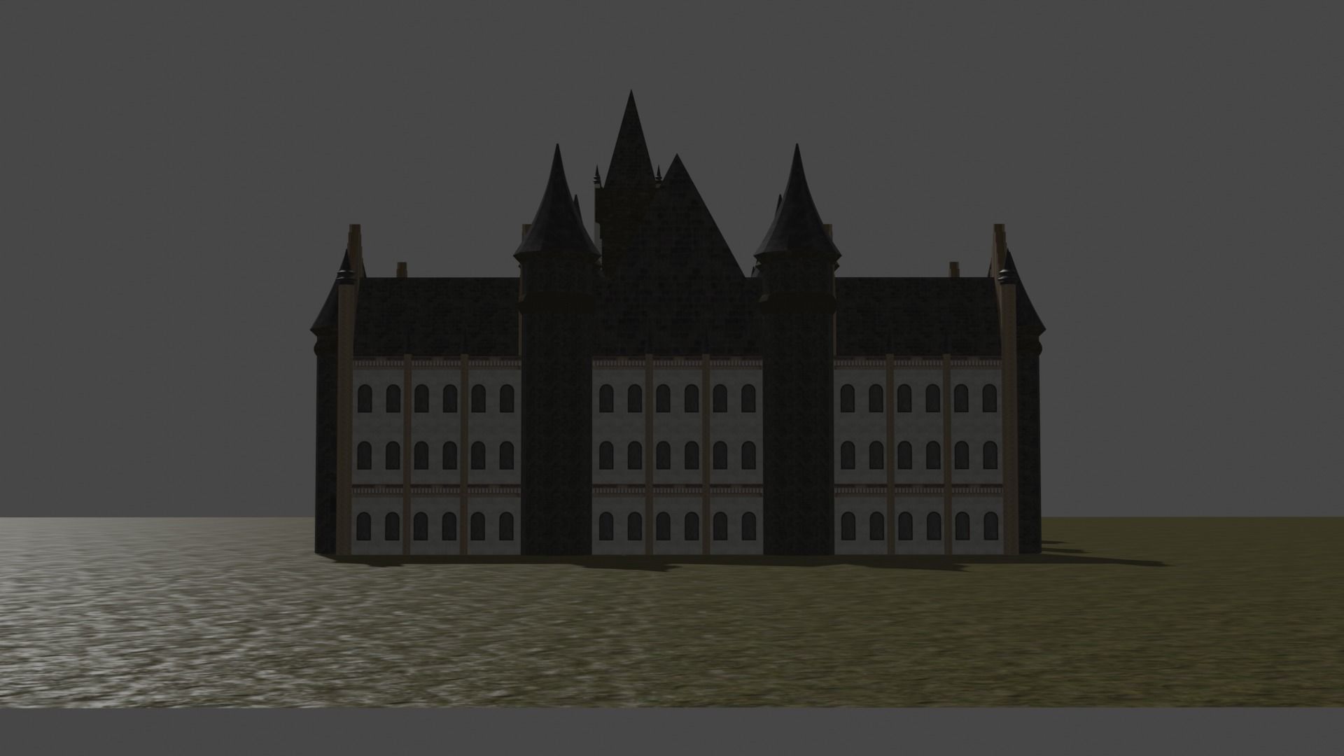 3D model Modular StoneHearst Asylum VR / AR / low-poly | CGTrader