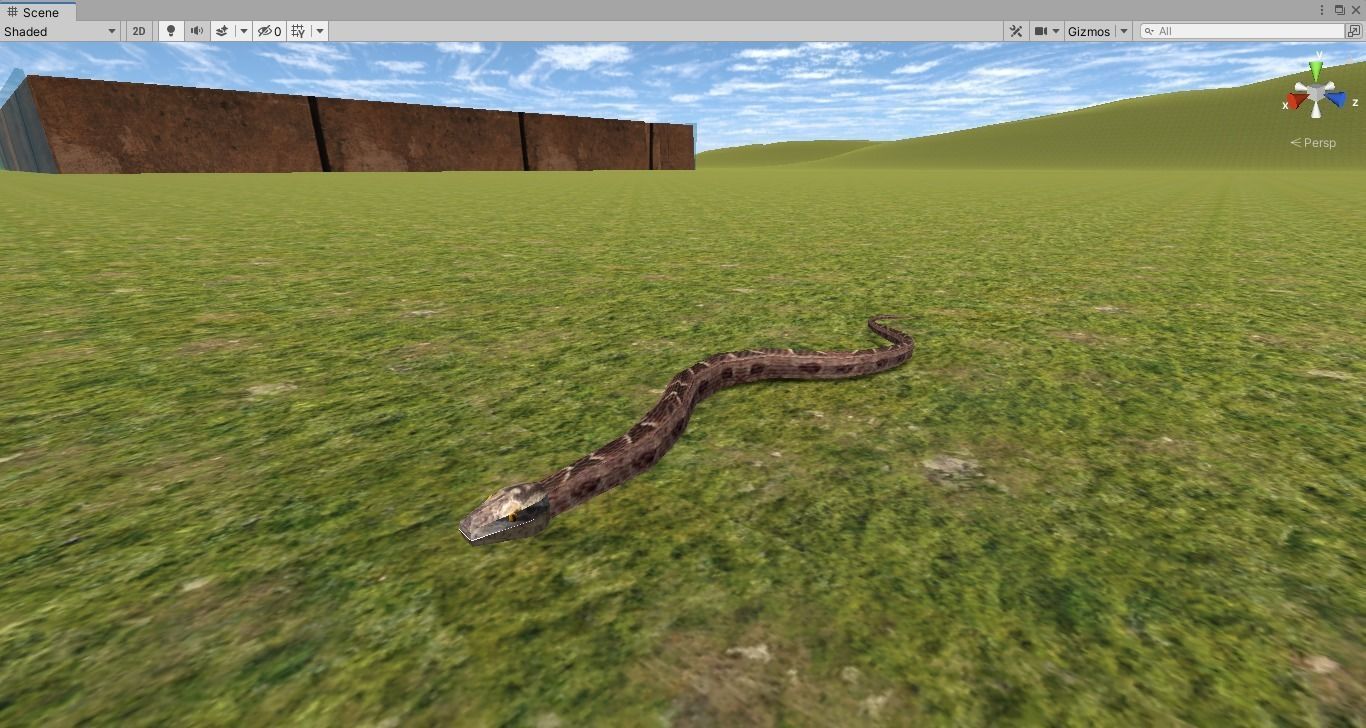 3D model Simple Snake Low-Poly VR / AR / low-poly | CGTrader