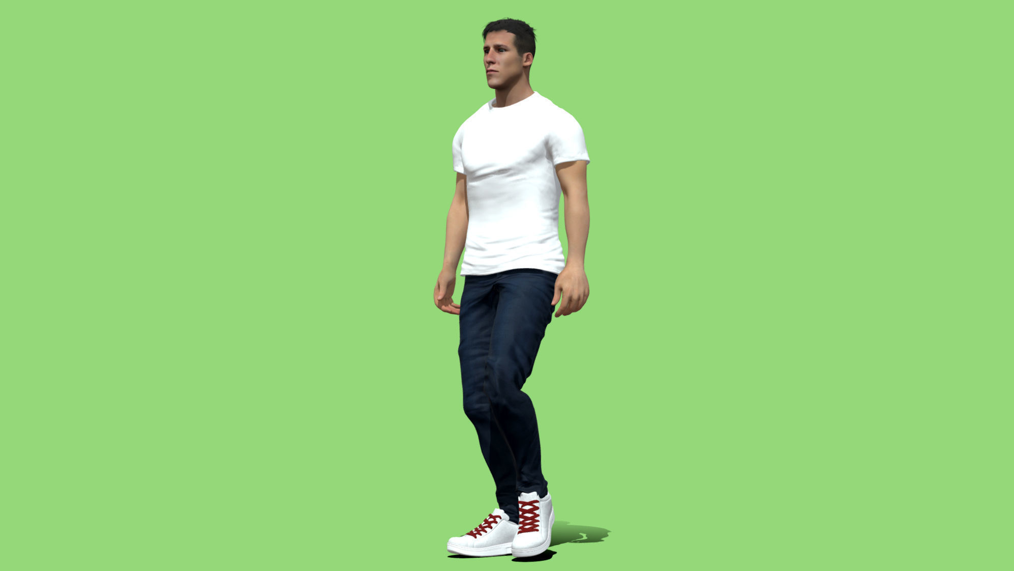 Rigged sport man walking 3D model animated rigged | CGTrader