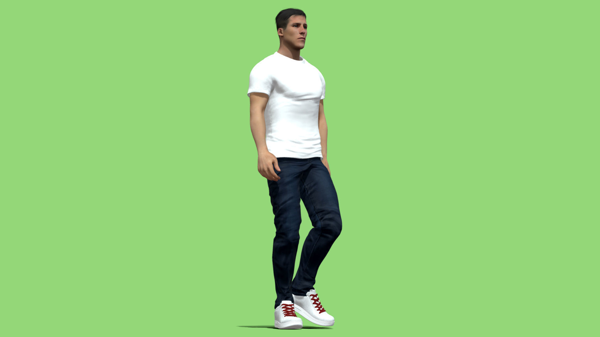 Rigged sport man walking 3D model animated rigged | CGTrader