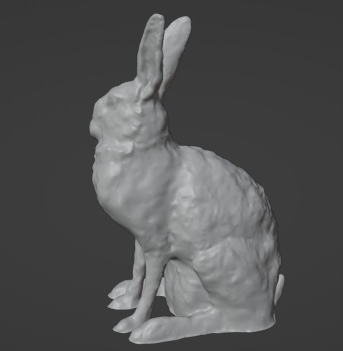 3D model Realistic Hare Statue VR / AR / low-poly | CGTrader
