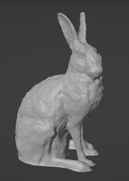 3D model Realistic Hare Statue VR / AR / low-poly | CGTrader