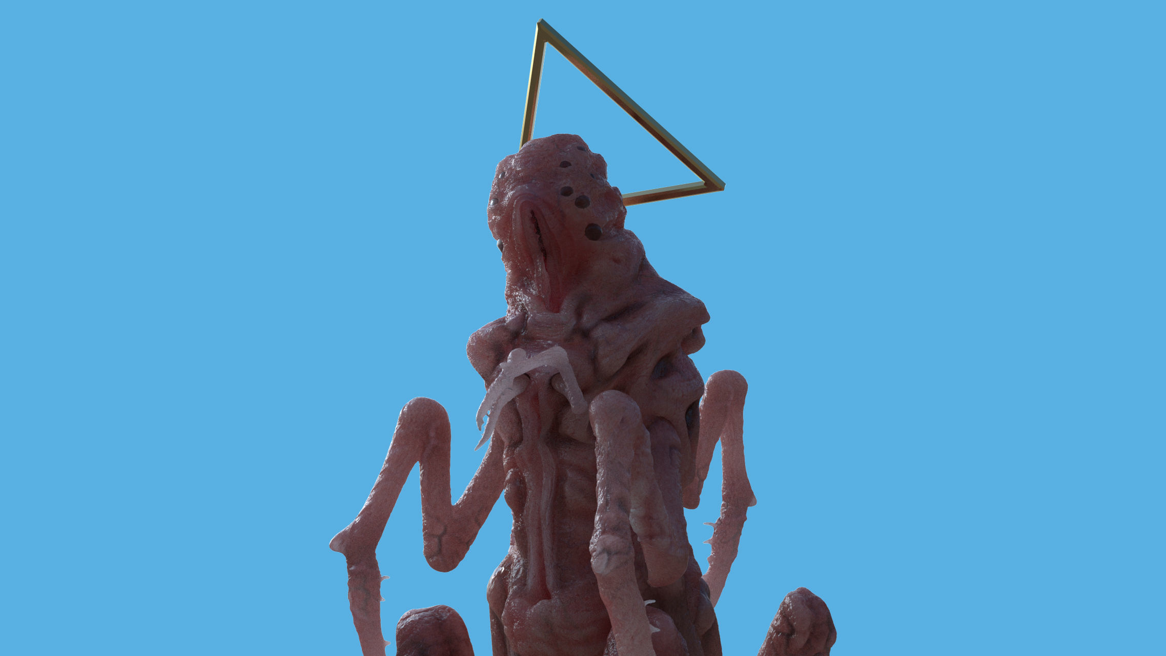 rigged interdimensional creature 3D model rigged | CGTrader