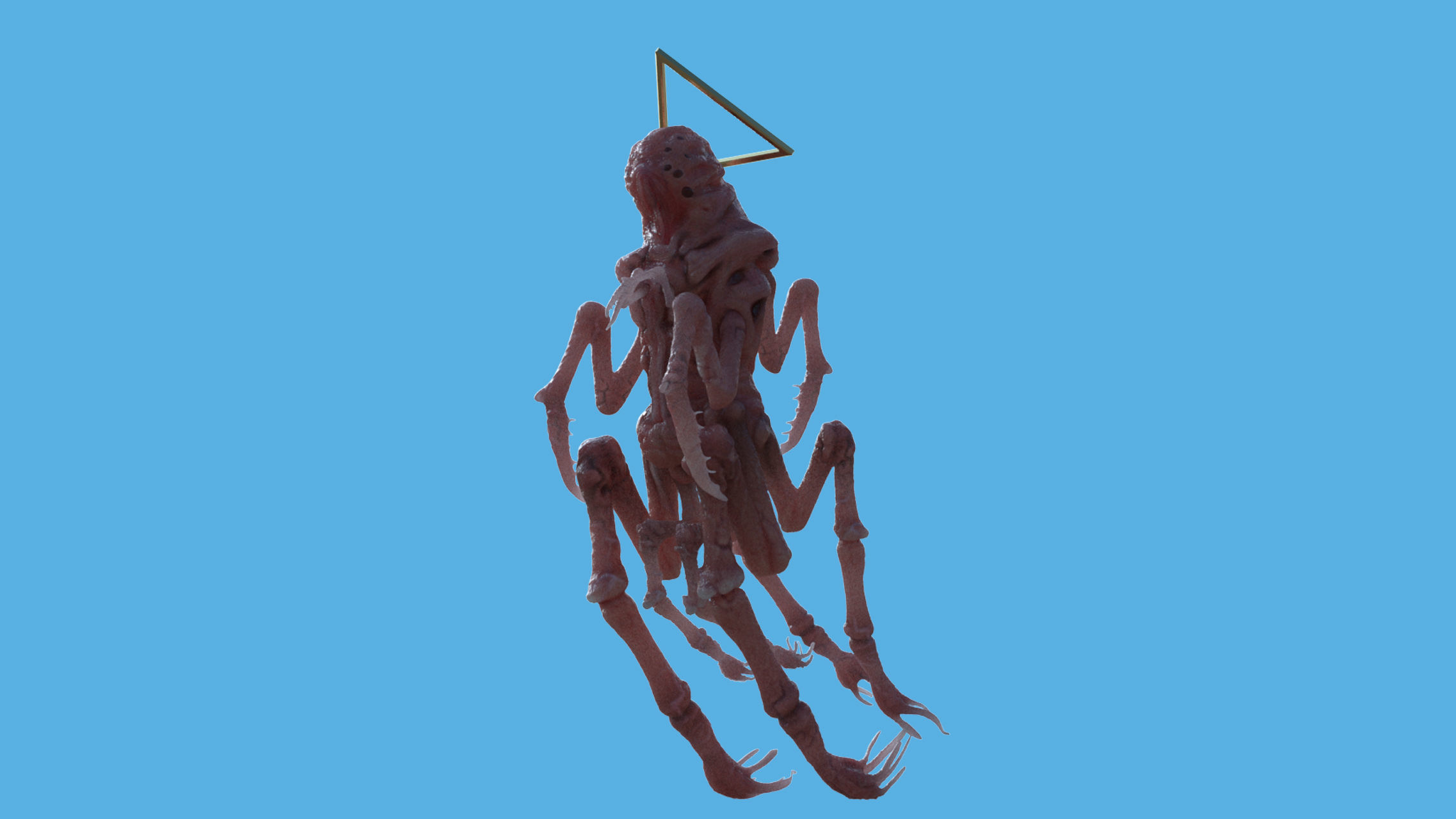 rigged interdimensional creature 3D model rigged | CGTrader