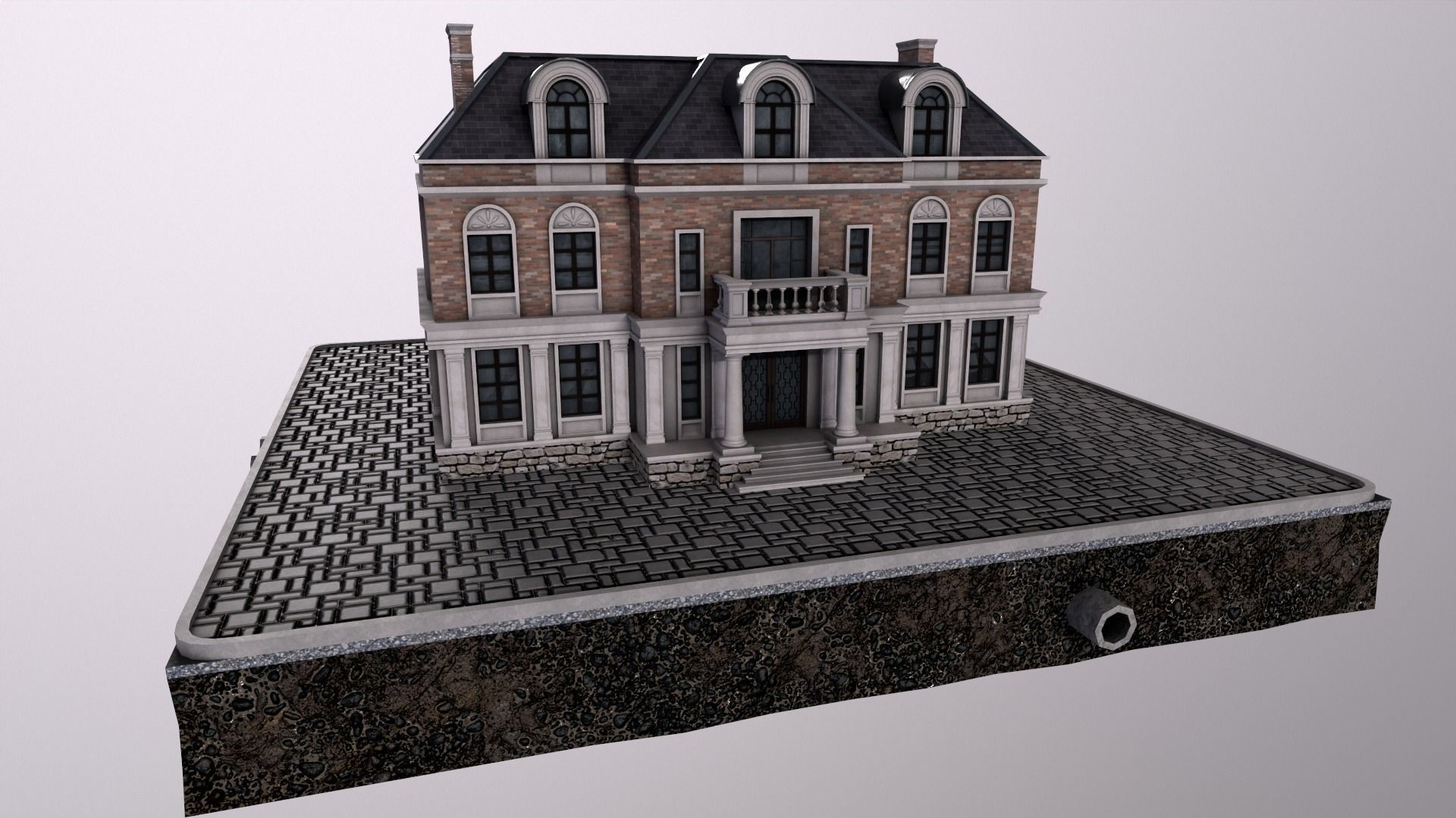 3D model Primary City house PBR 4k textures VR / AR / low-poly | CGTrader