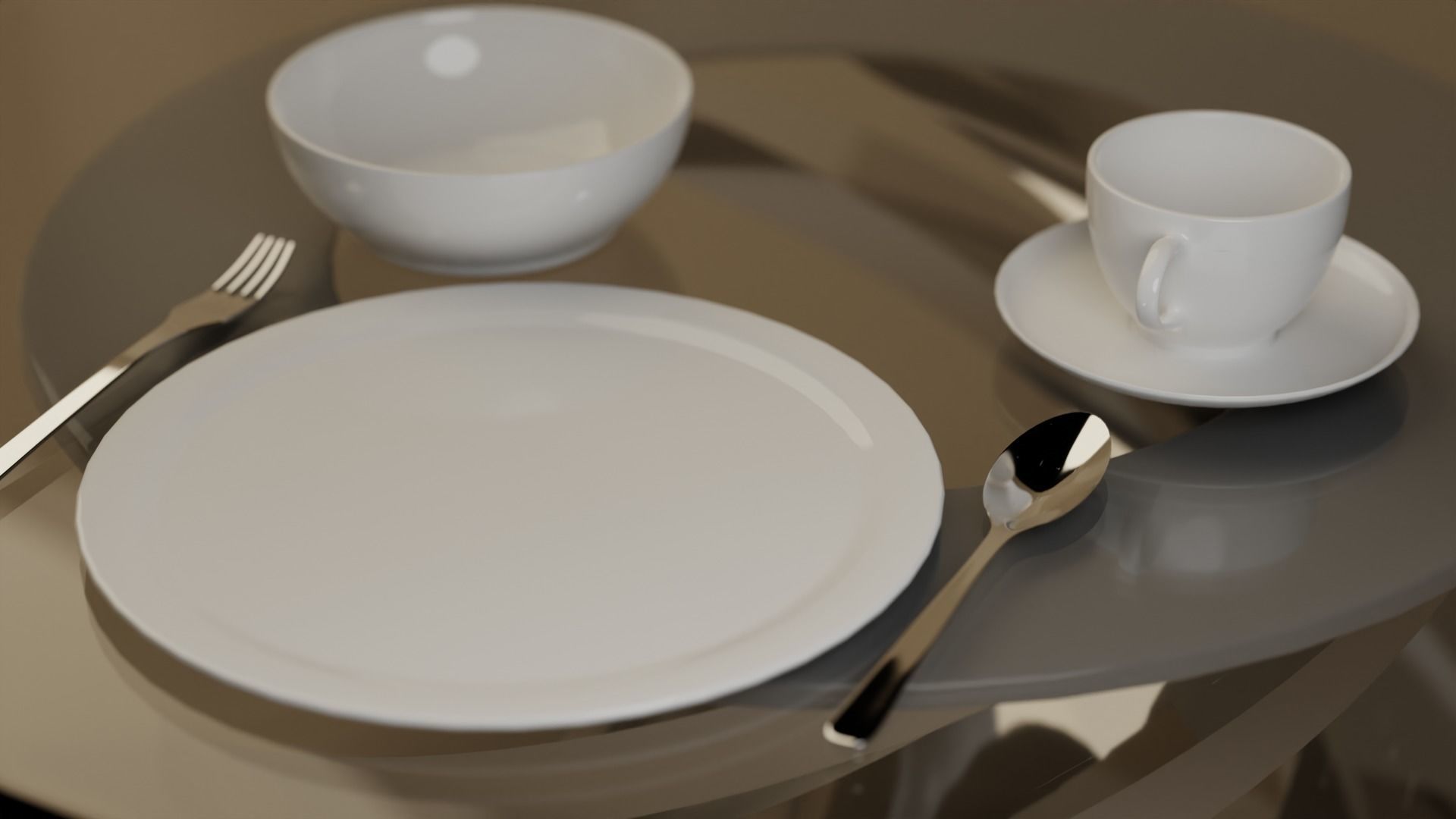 Spiral Table Set free 3D model | CGTrader
