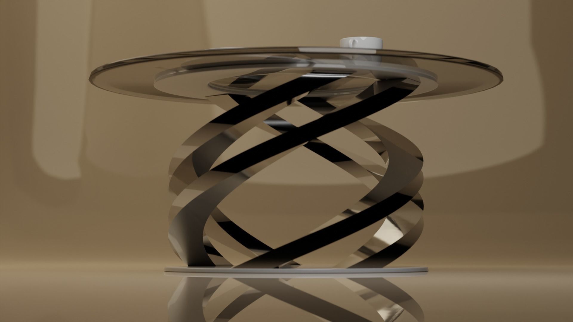 Spiral Table Set free 3D model | CGTrader