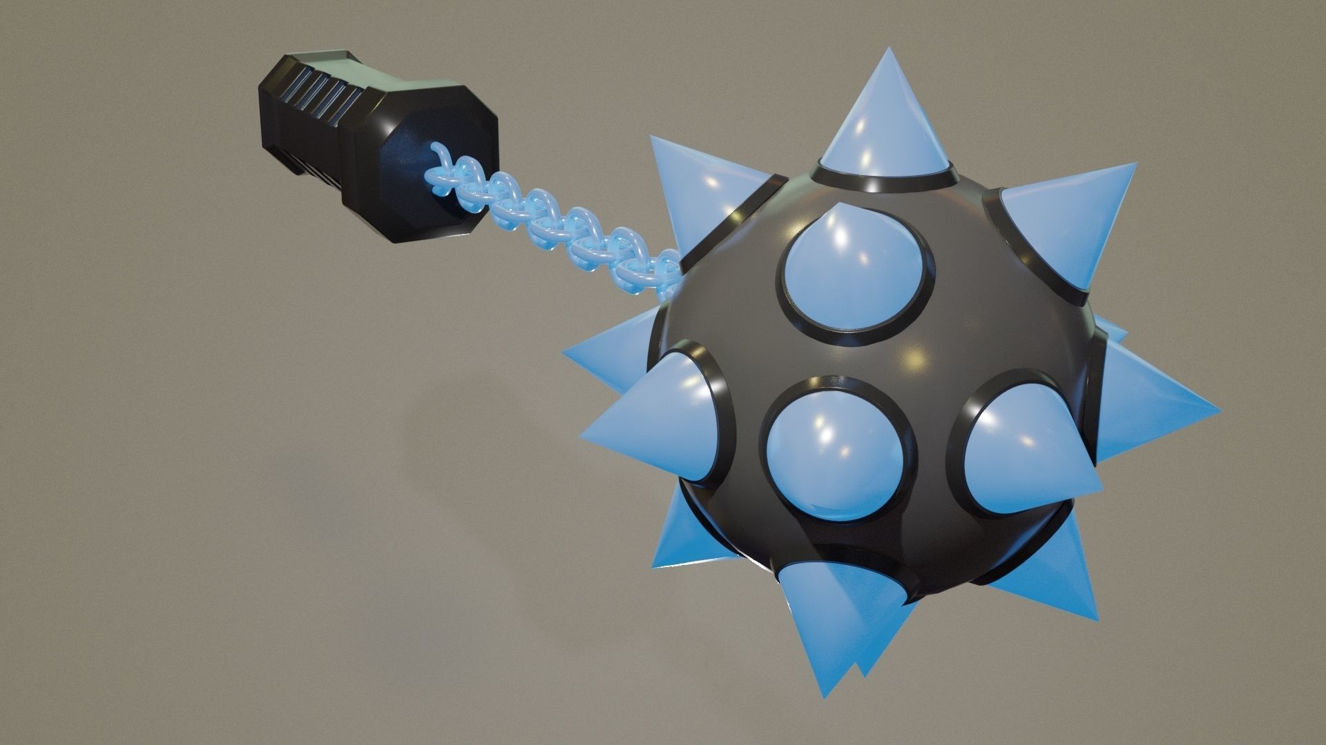 Sci-Fi Spike Ball Weapon 3D model | CGTrader