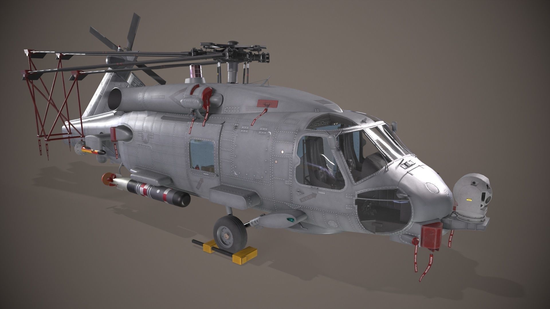 3D model Sikorsky MH-60R Sea Hawk Static VR / AR / low-poly | CGTrader