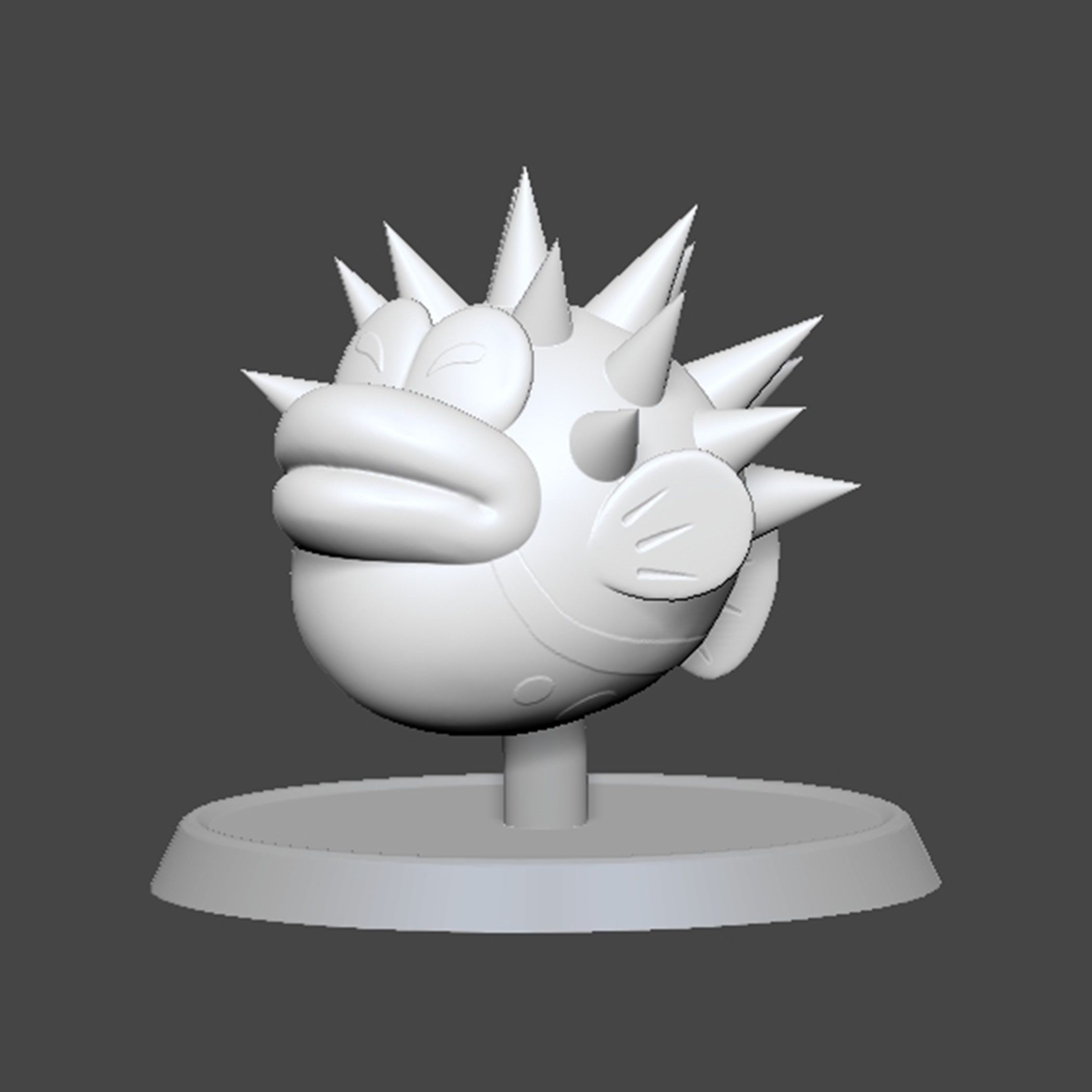 Porcupuffer Fish Mario Based 3D model 3D printable | CGTrader