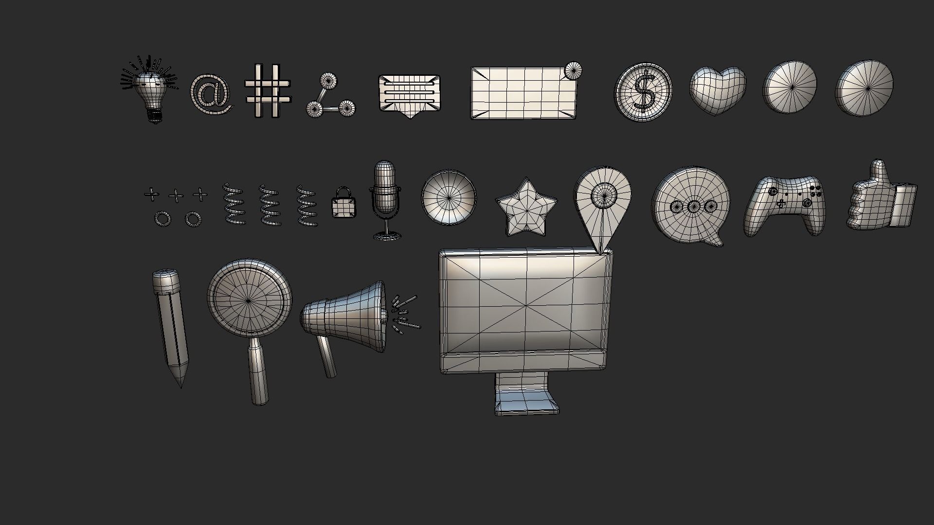 3D model 3D Icon Collections VR / AR / low-poly | CGTrader