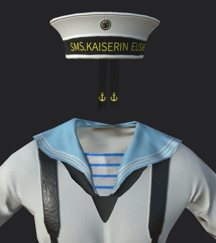 3D model Seaman from Austro-Hungarian Navy 1900 boxer raballion VR / AR ...