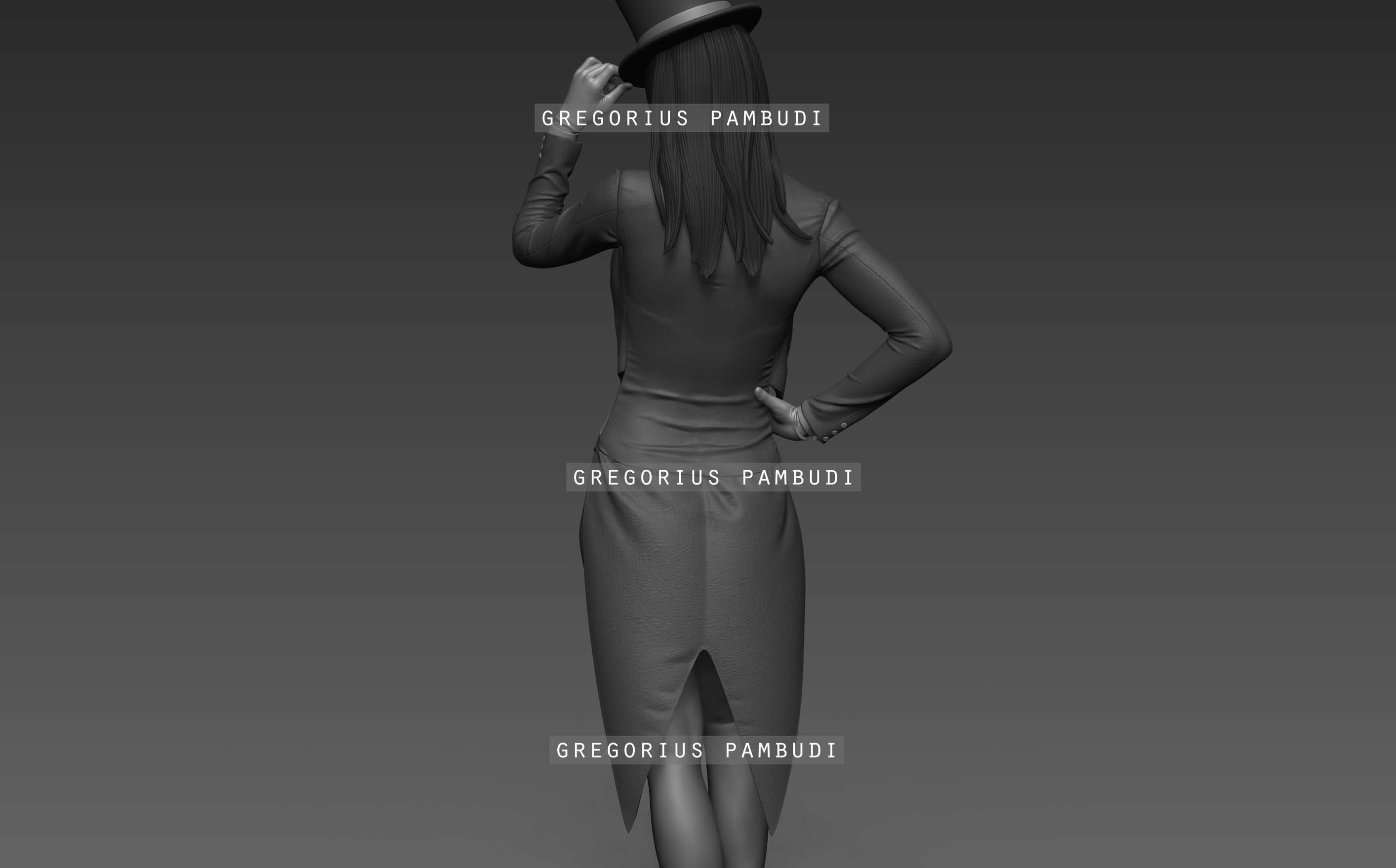 Zatanna Fan Art Statue 3d Printable 3D model 3D printable | CGTrader
