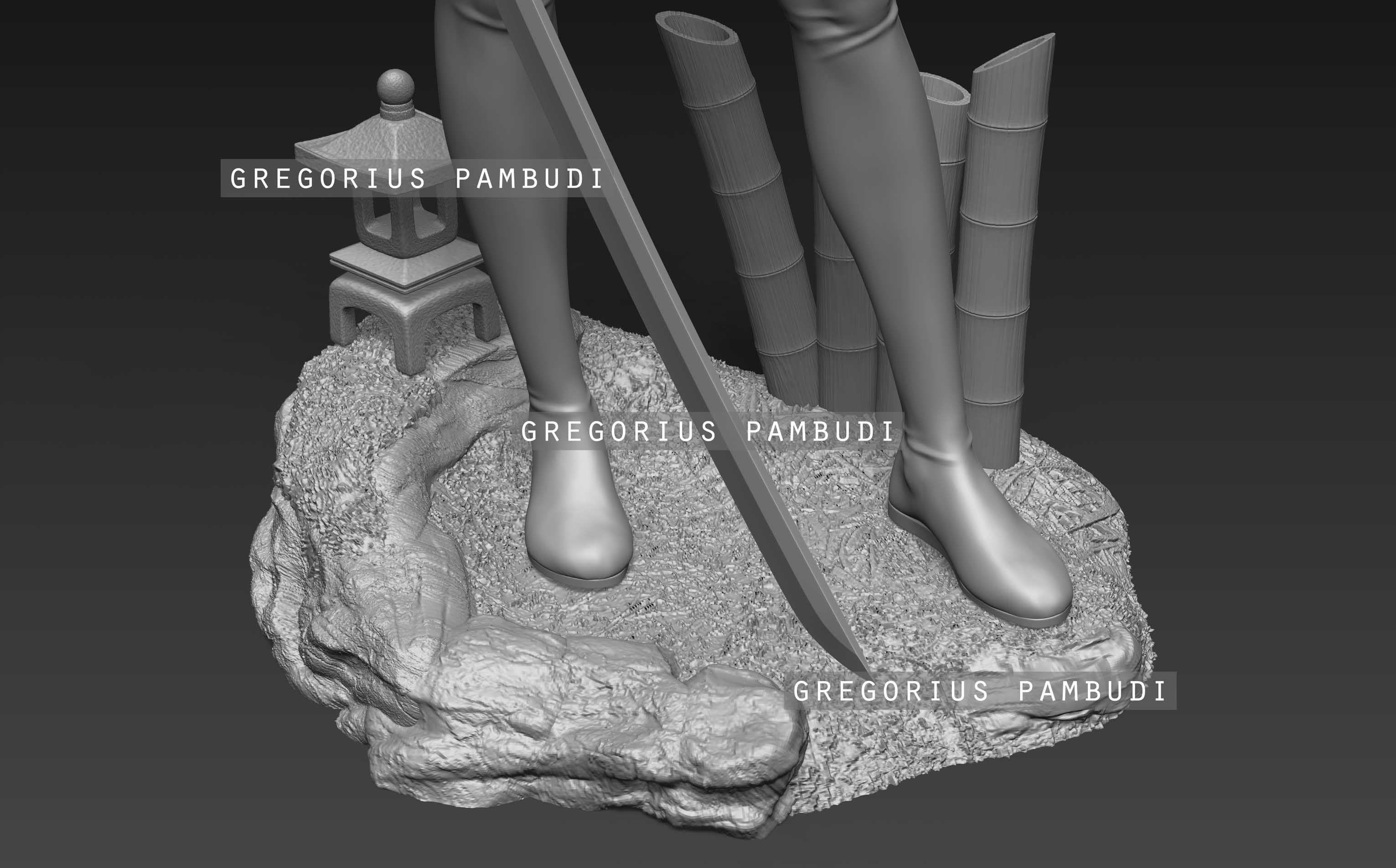Psylocke Fan Art Statue 3d Printable 3D model 3D printable | CGTrader