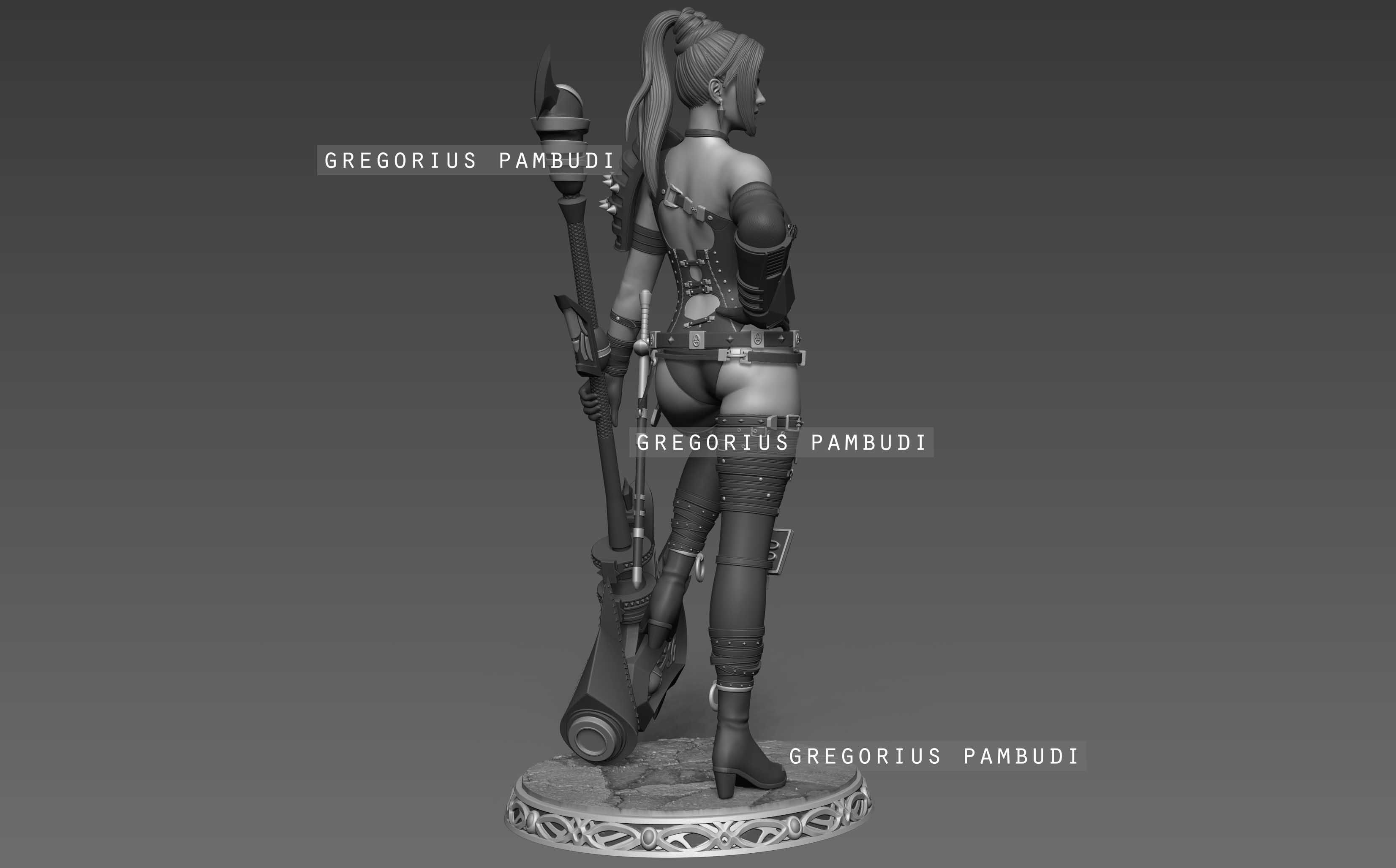 Rachel Dead or Alive Fan Art Statue 3d Printable 3D model 3D printable ...