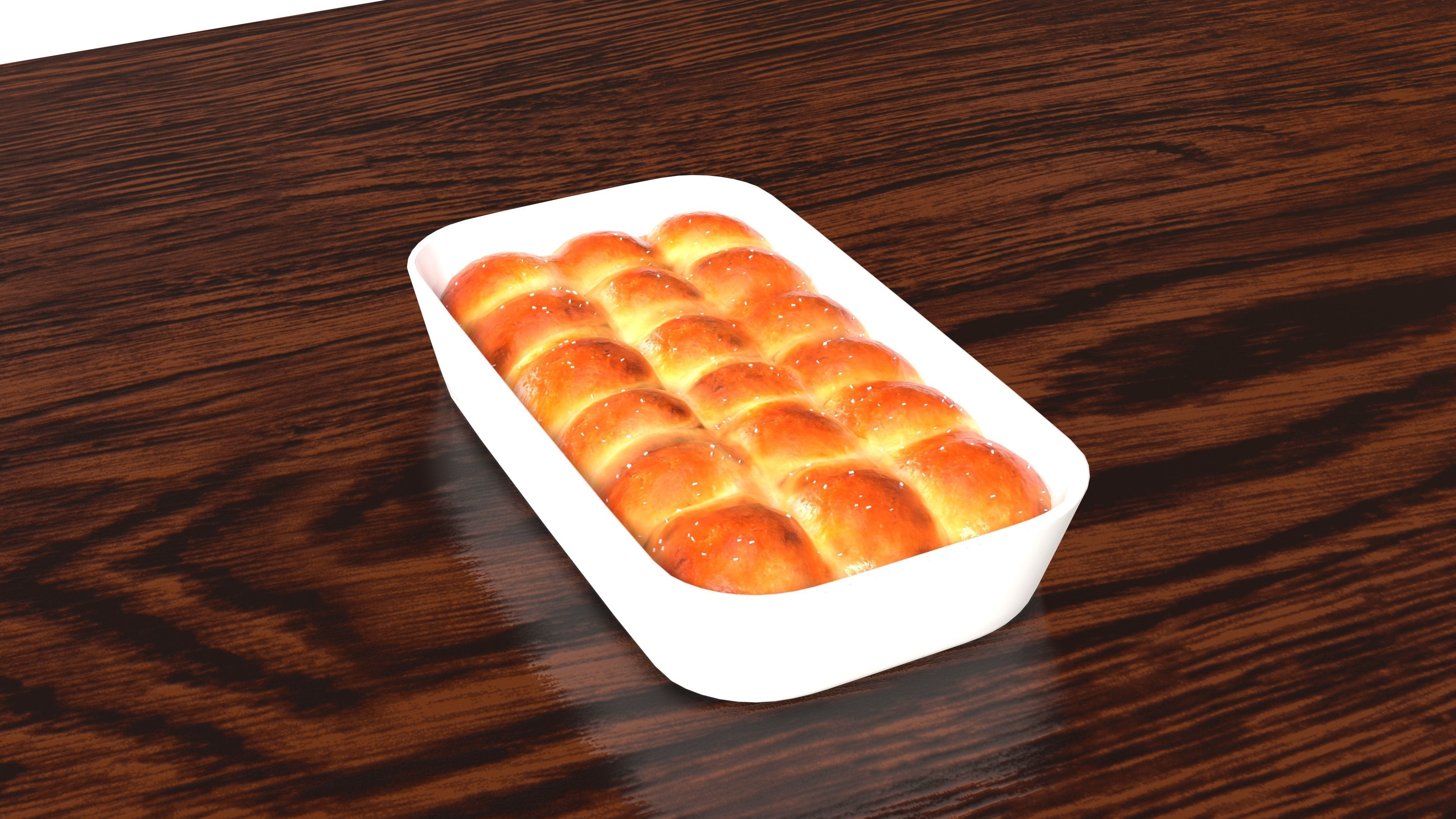 3D model bread rolls VR / AR / low-poly | CGTrader