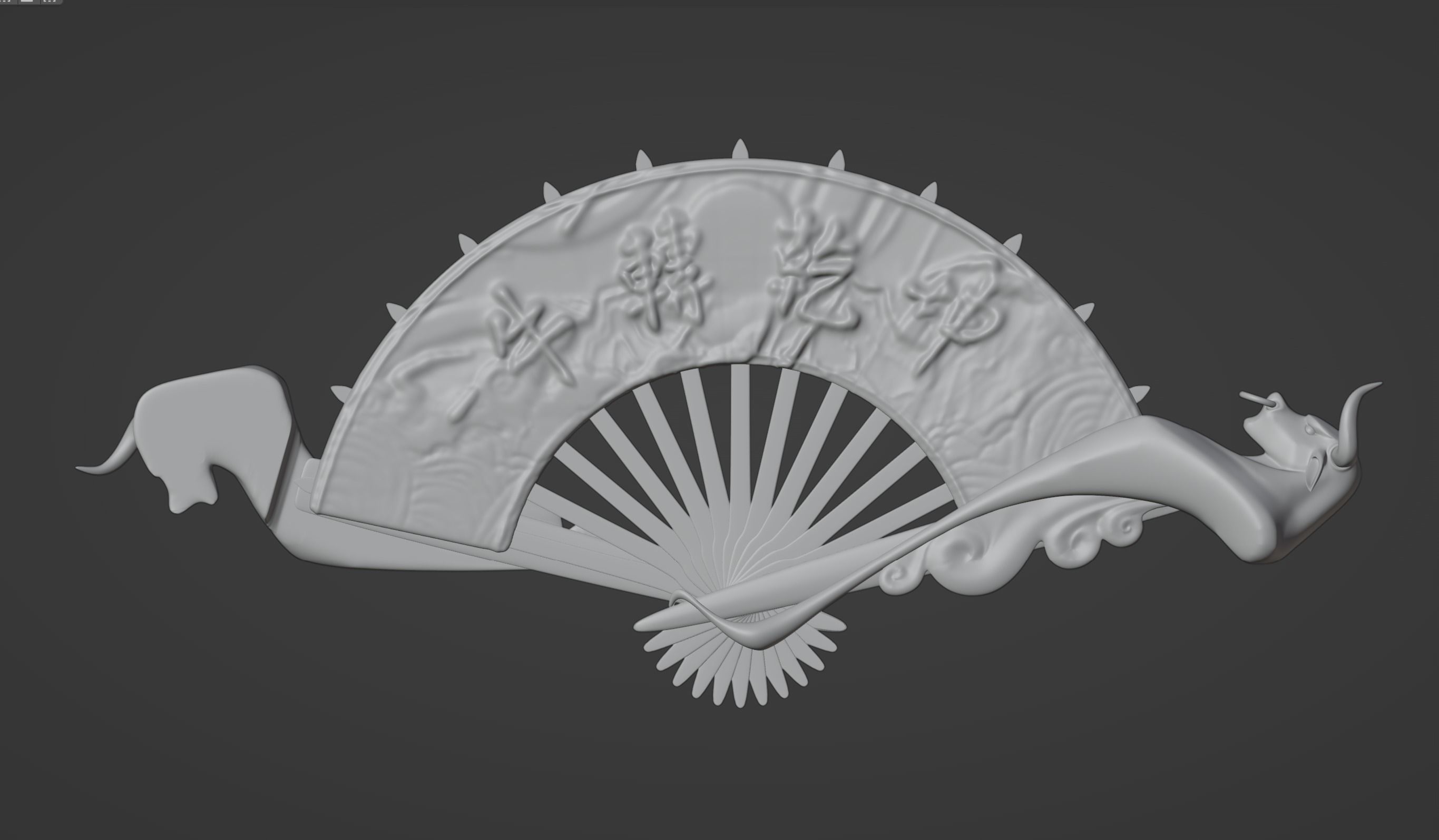 Celestial Fan 3D Model - Professionally Designed - Fan Knife 3D model ...