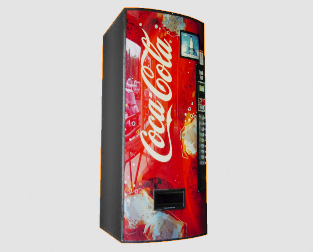 3D model Coke Vending Machine VR / AR / low-poly | CGTrader