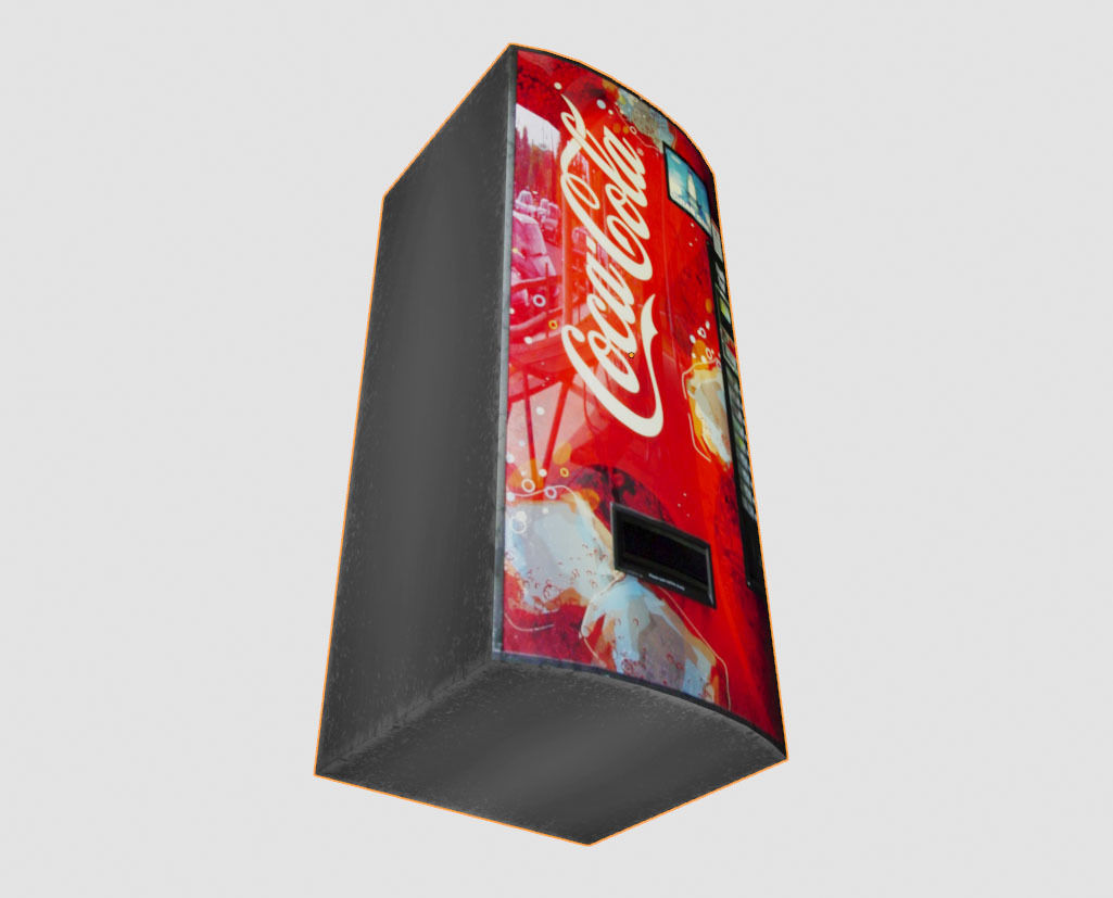 3D model Coke Vending Machine VR / AR / low-poly | CGTrader