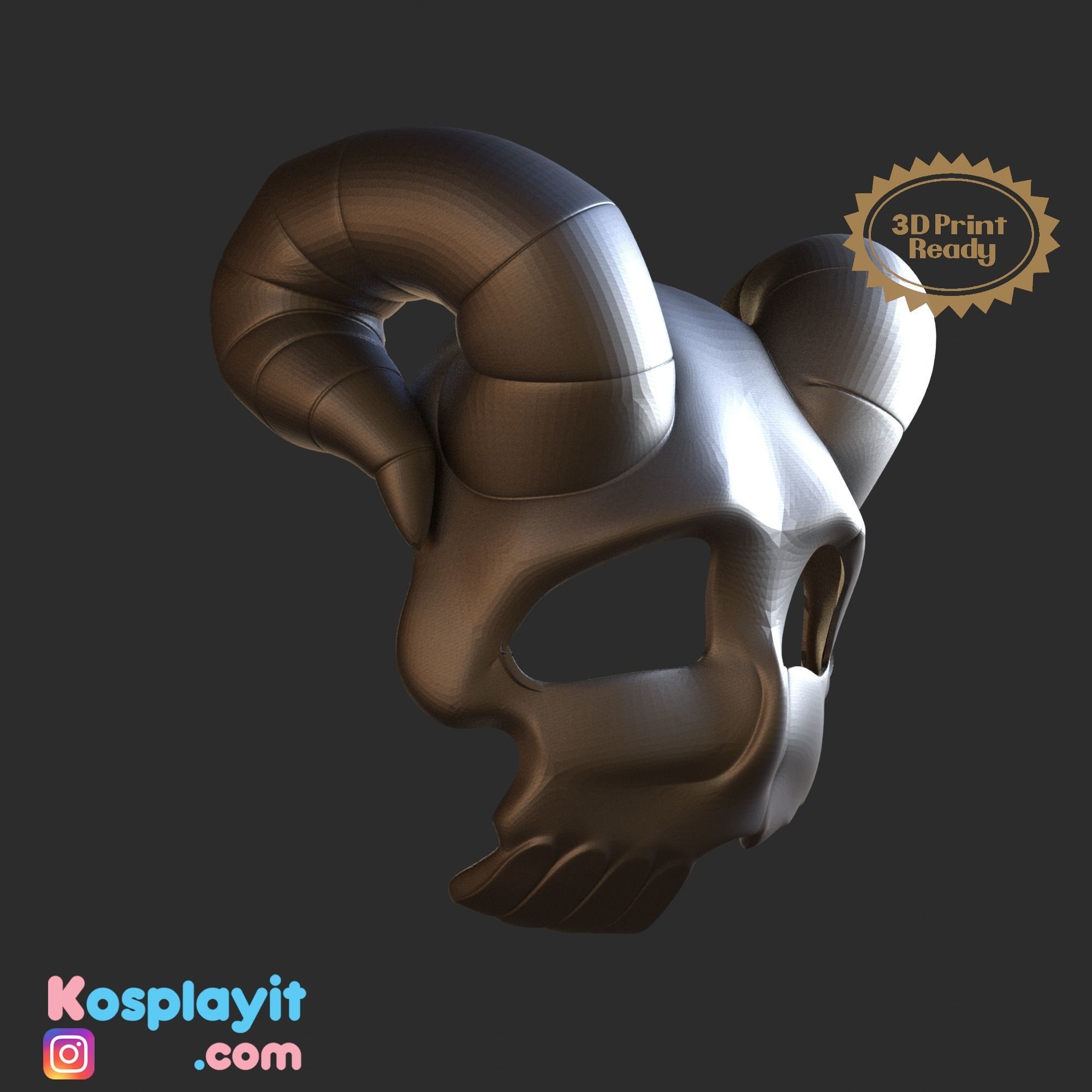 Nelliel Adult Mask 3D Model - Nelliel Cosplay 3D model 3D printable ...