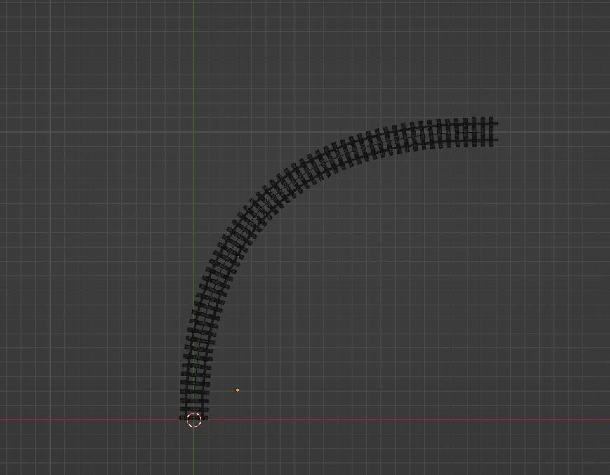 3D model Rail Curve VR / AR / low-poly | CGTrader