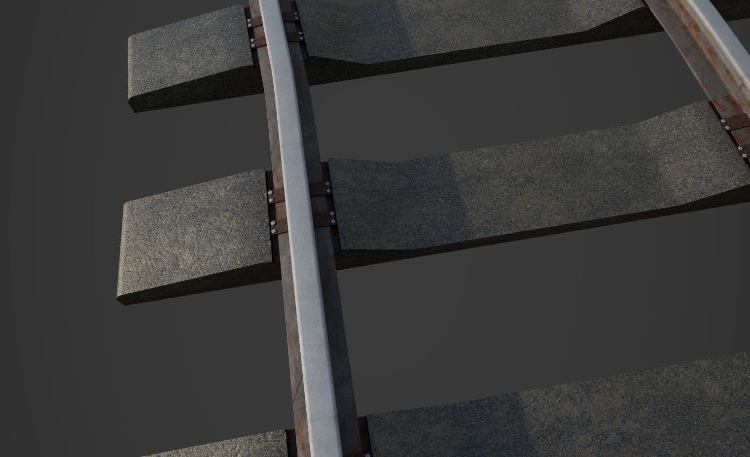 3D model Rail Curve VR / AR / low-poly | CGTrader