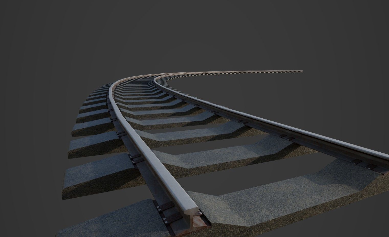 3D model Rail Curve VR / AR / low-poly | CGTrader