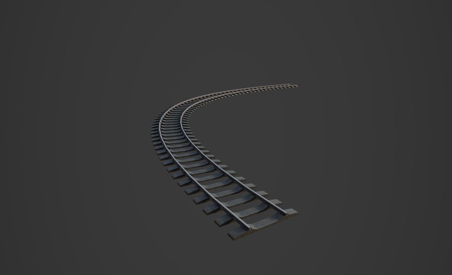 3D model Rail Curve VR / AR / low-poly | CGTrader
