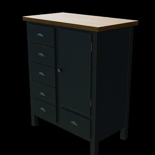 3D model Small wardrobe VR / AR / low-poly | CGTrader