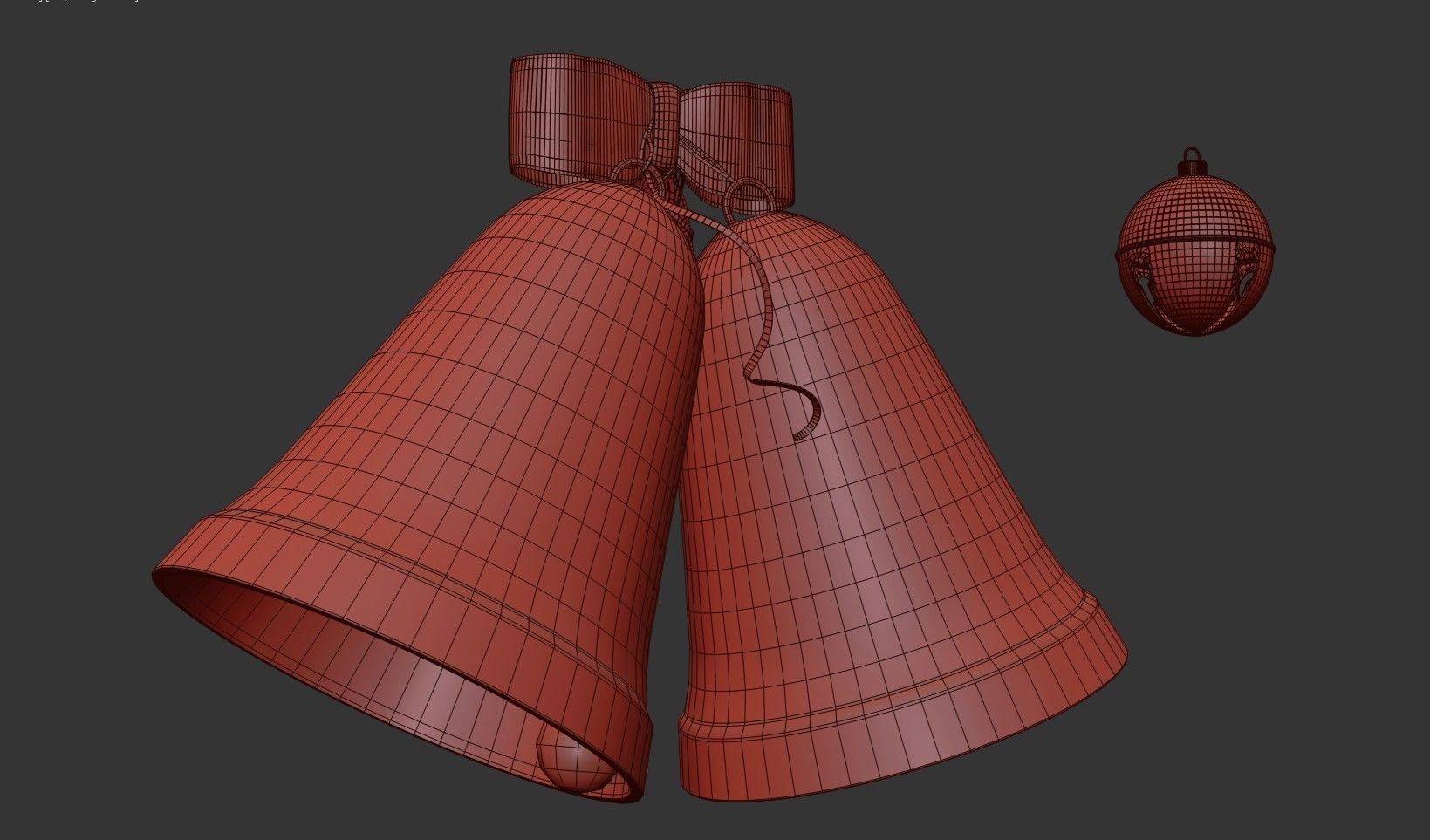 3D model Christmas Bell And Jingle Bell VR / AR / low-poly | CGTrader