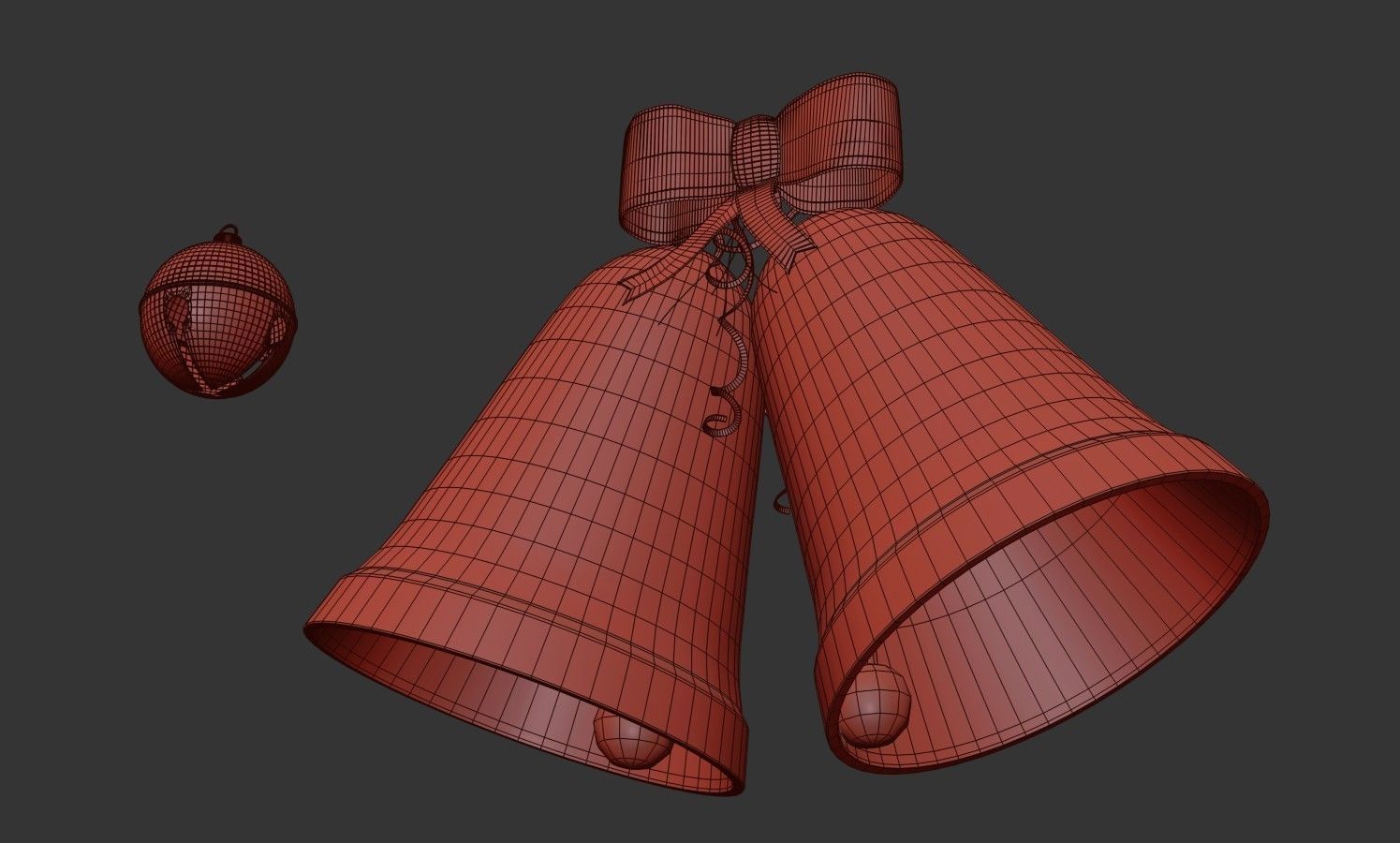 3D model Christmas Bell And Jingle Bell VR / AR / low-poly | CGTrader