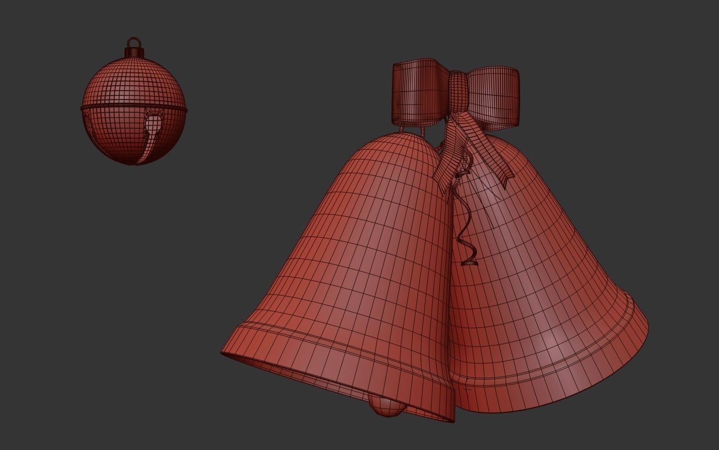 3D model Christmas Bell And Jingle Bell VR / AR / low-poly | CGTrader