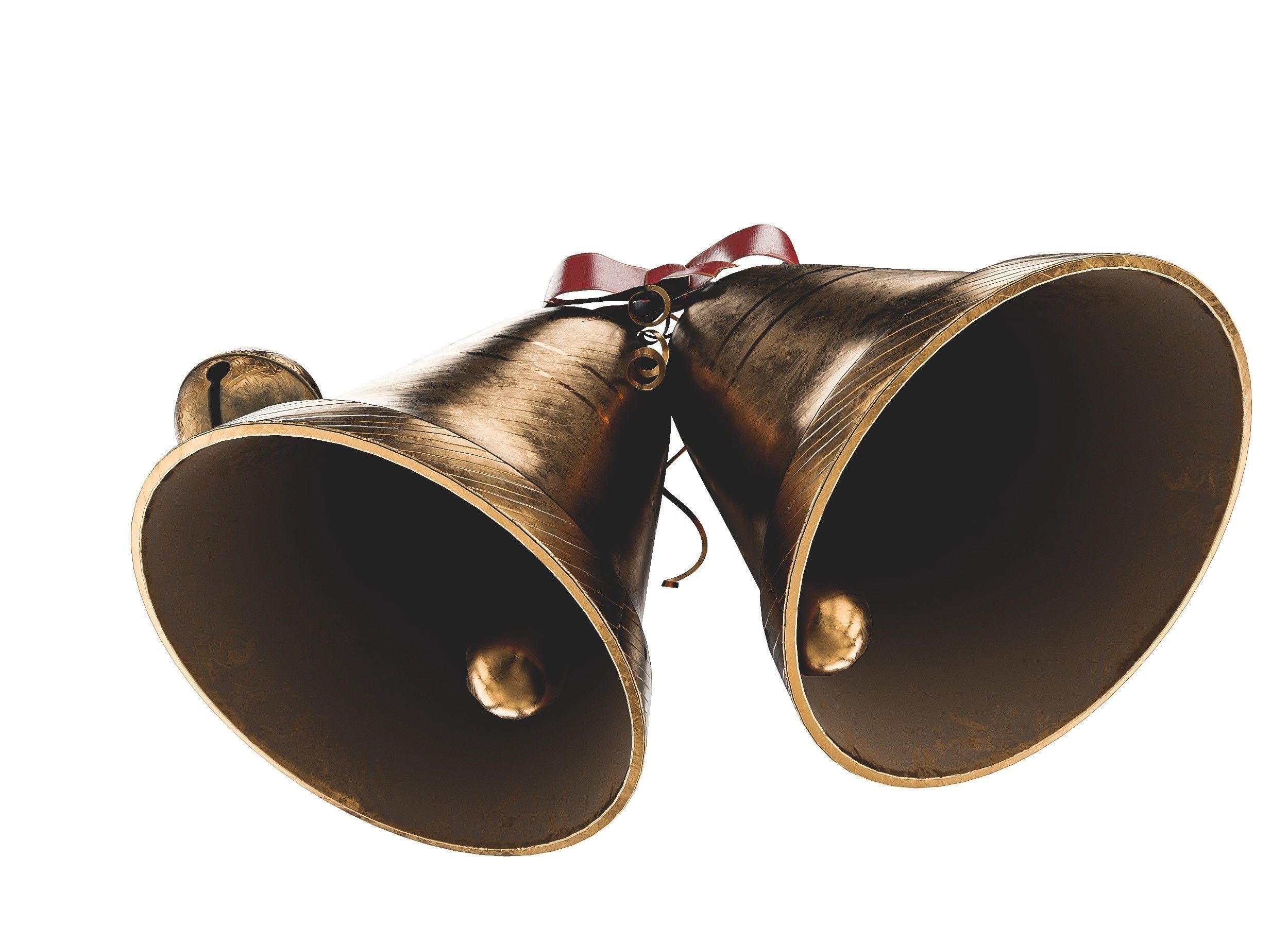 3D model Christmas Bell And Jingle Bell VR / AR / low-poly | CGTrader