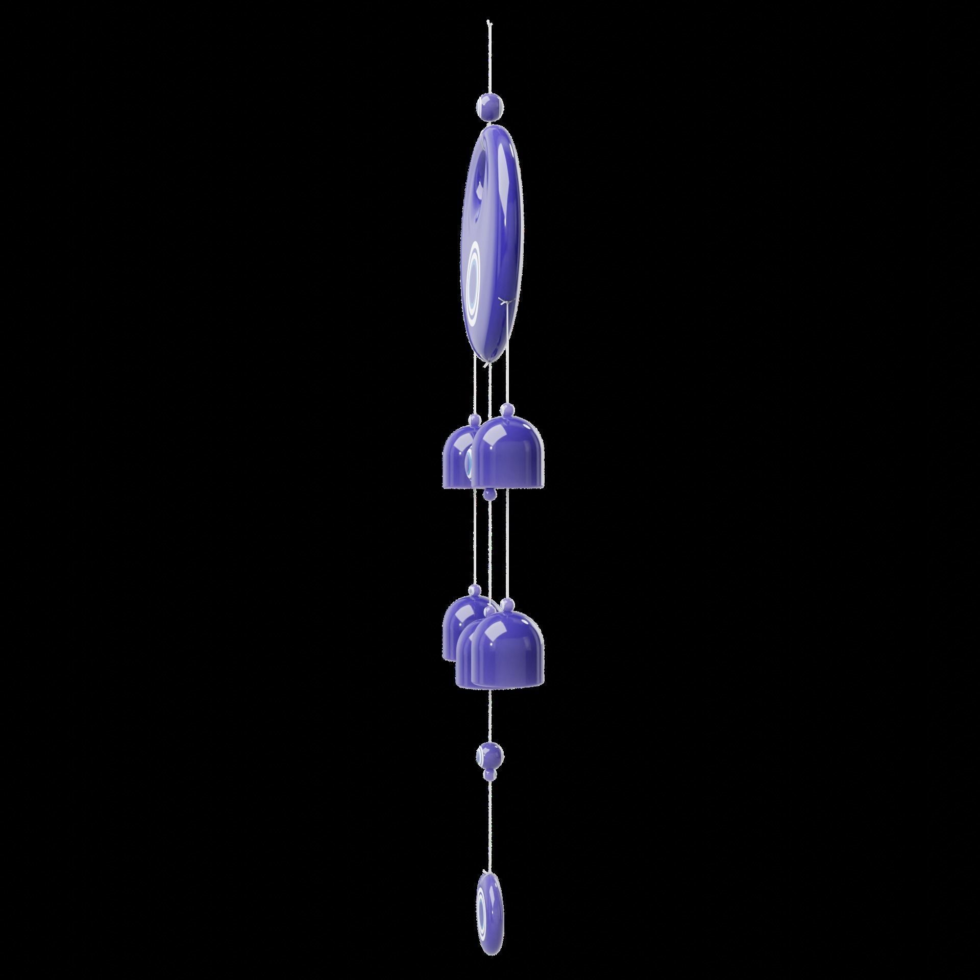 3D model Feng Shui Evil Eye Wind Chime VR / AR / low-poly | CGTrader