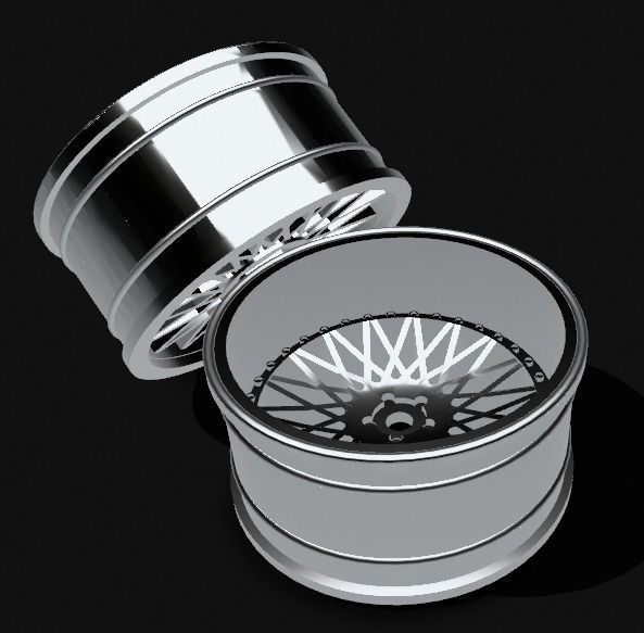 RC DRIFT CAR RIM 1 10 YABA KING MESH OFFSET -7 MM 3D model 3D printable ...