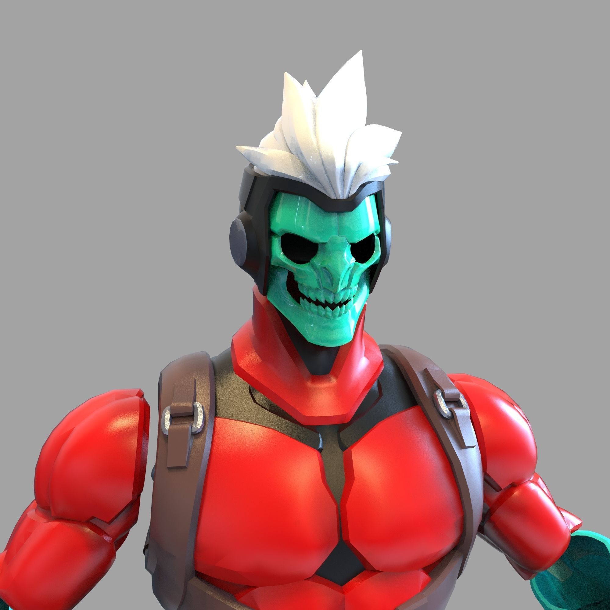 Genji Cyber Demon Overwatch 2 Wearable Armor with 4 Masks 3D model 3D ...