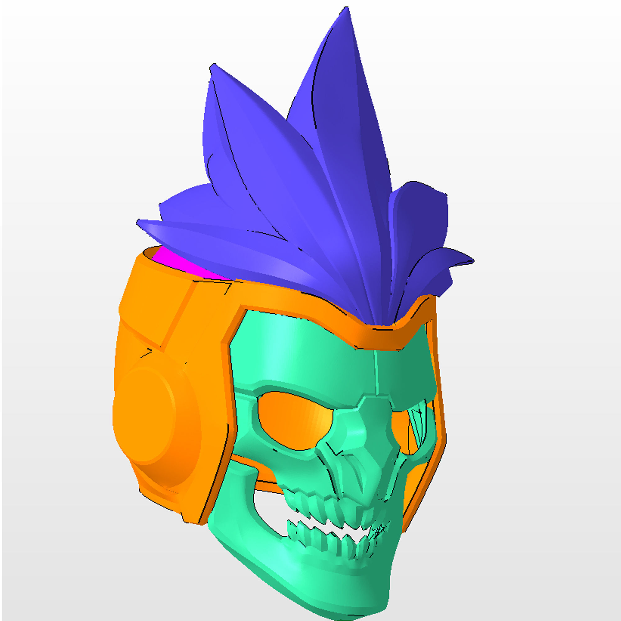 Genji Cyber Demon Overwatch 2 Wearable Armor with 4 Masks 3D model 3D ...