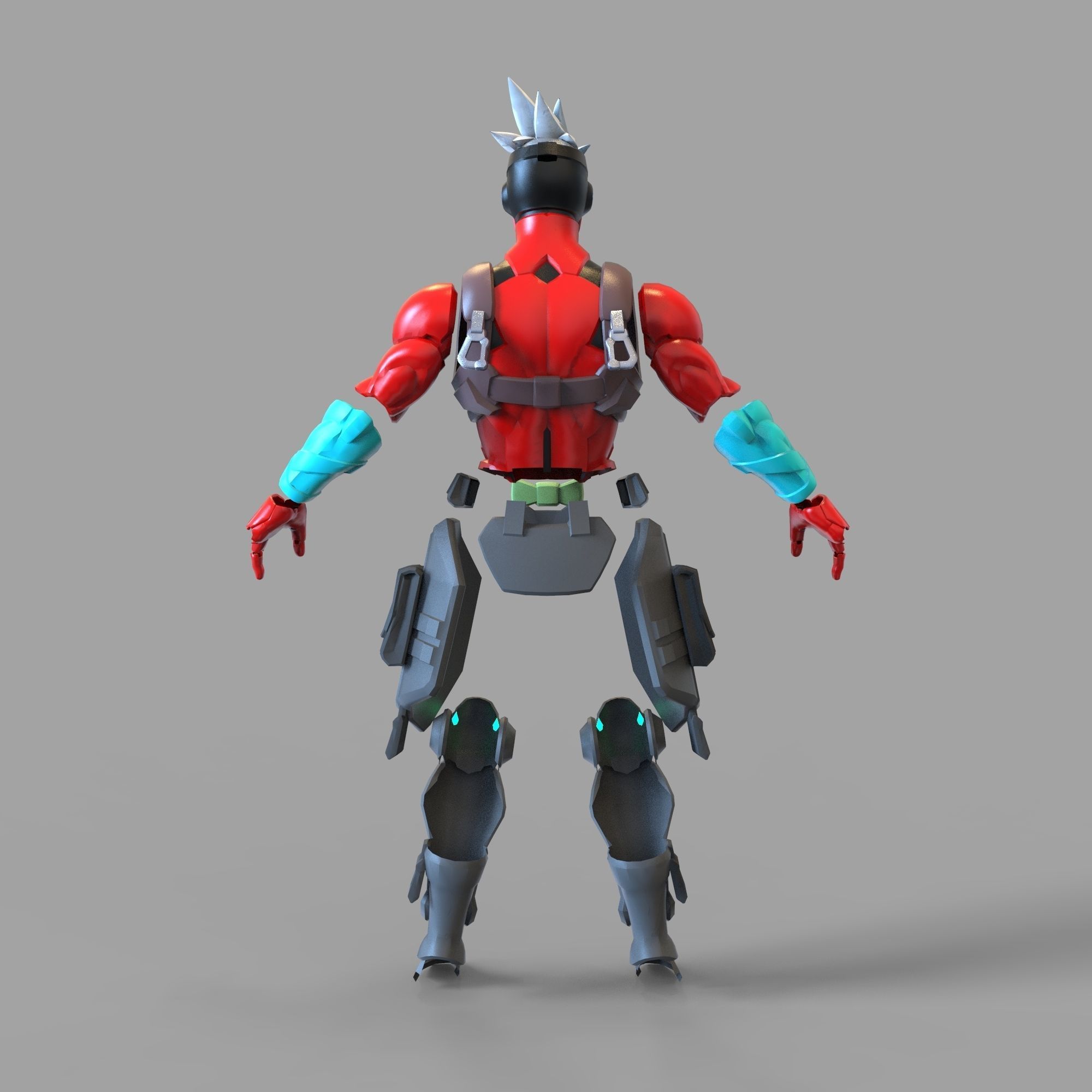 Genji Cyber Demon Overwatch 2 Wearable Armor with 4 Masks 3D model 3D ...